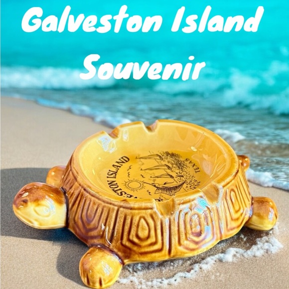 Vintage | Accents | Vintage Galveston Texas Turtle Ashtray | Poshmark